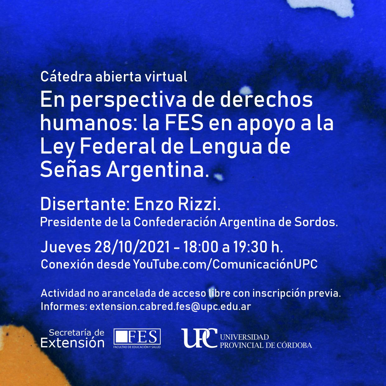 Invitación a la Cátedra abierta virtual. En perspectiva de derechos humanos: la FES en apoyo a ...